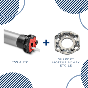 Moteur Simu T5S AUTO Filaire Ø50 - 30 Nm - 100% Volet Roulant